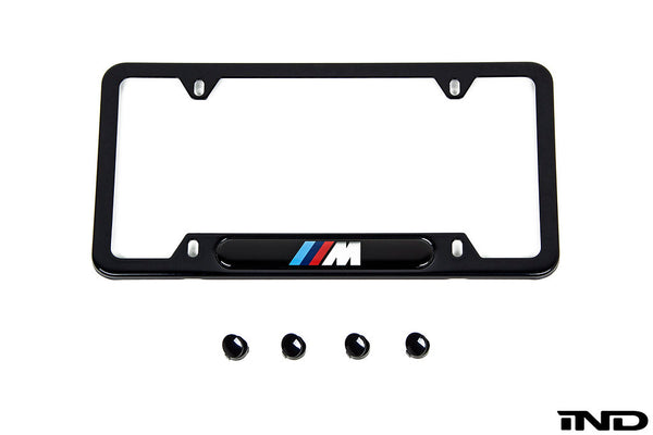 BMW M Logo Black Stainless License Plate Frame - iND Distribution