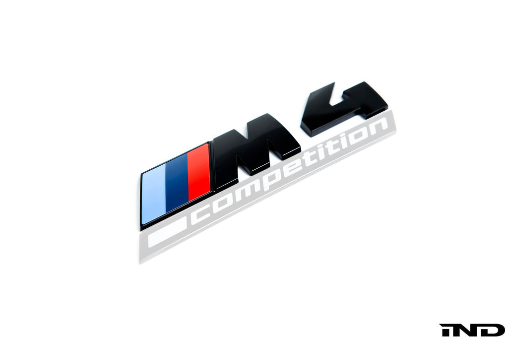 iND G82 m4 competition gloss black trunk emblem - iND Distribution