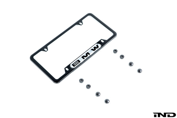 BMW Nameplate Black Stainless Steel License Plate Frame - iND Distribution