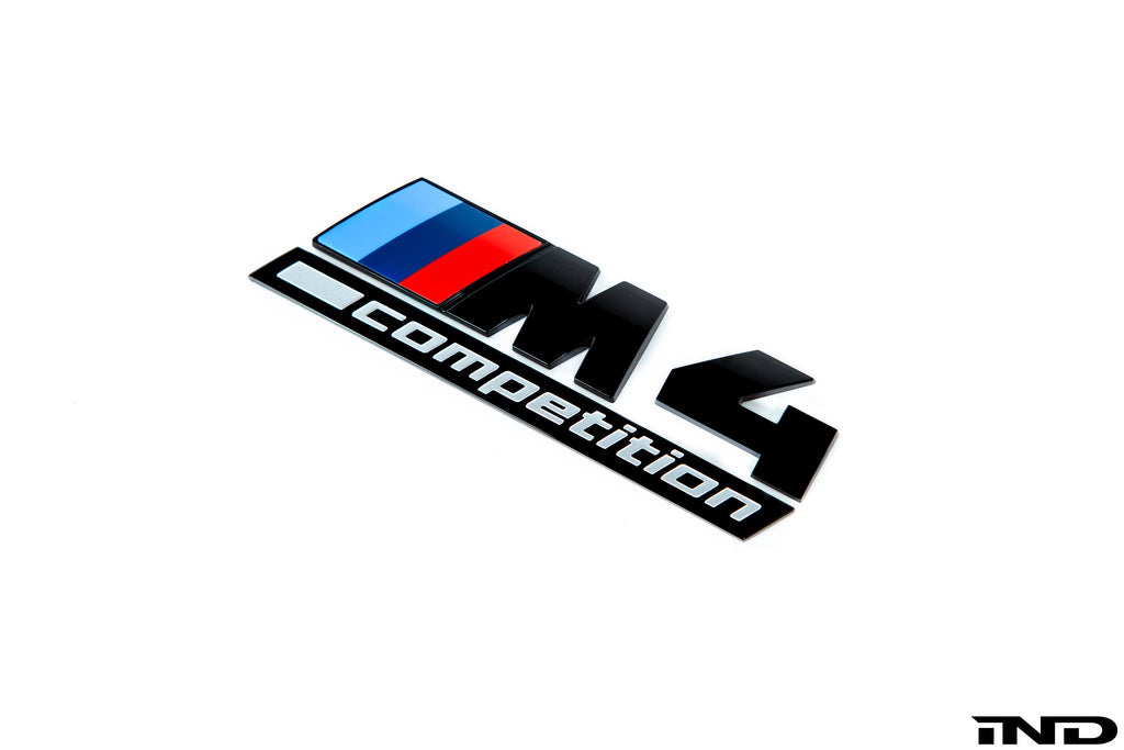 iND G82 m4 competition gloss black trunk emblem - iND Distribution