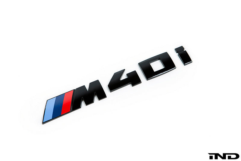 BMW G01 X3 Trunk Emblem - Gloss Black - iND Distribution